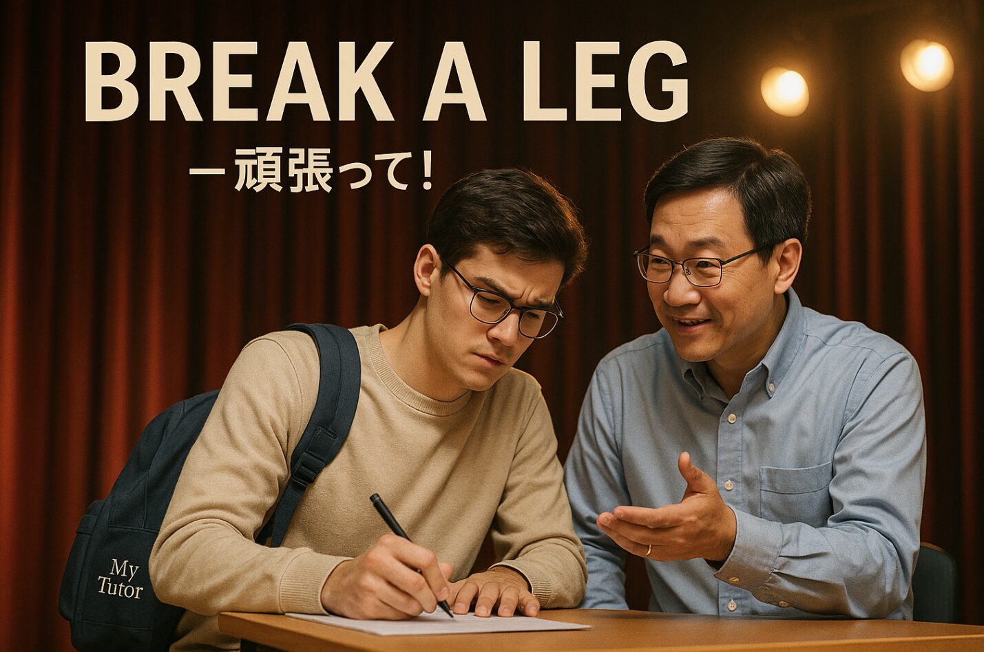 “break a leg”って？－今日から使えるネイティブ表現 | マイチューター